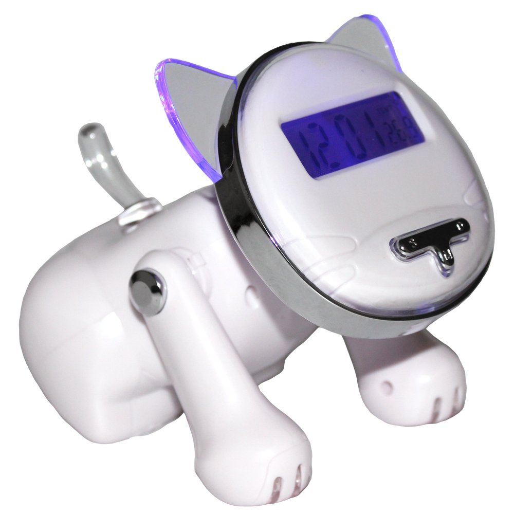 Sealive Cute Standed Morning Alarm Clock,Robot Shape with Temperature ...