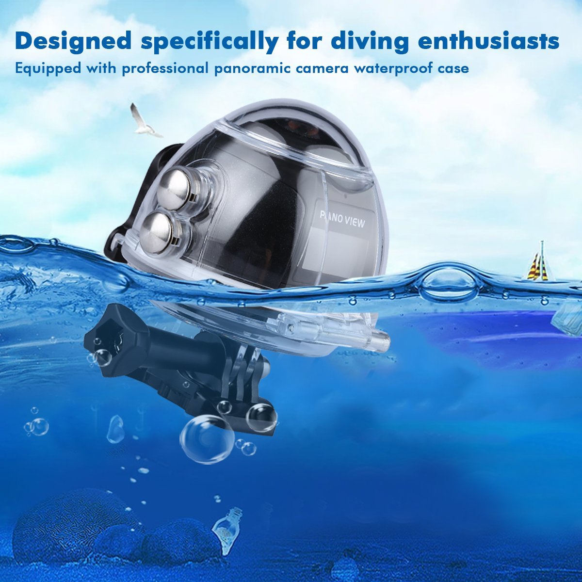 Excelvan V1 Waterproof WIFI 3K 30FPS 16MP Sport Action Camera 360 ...