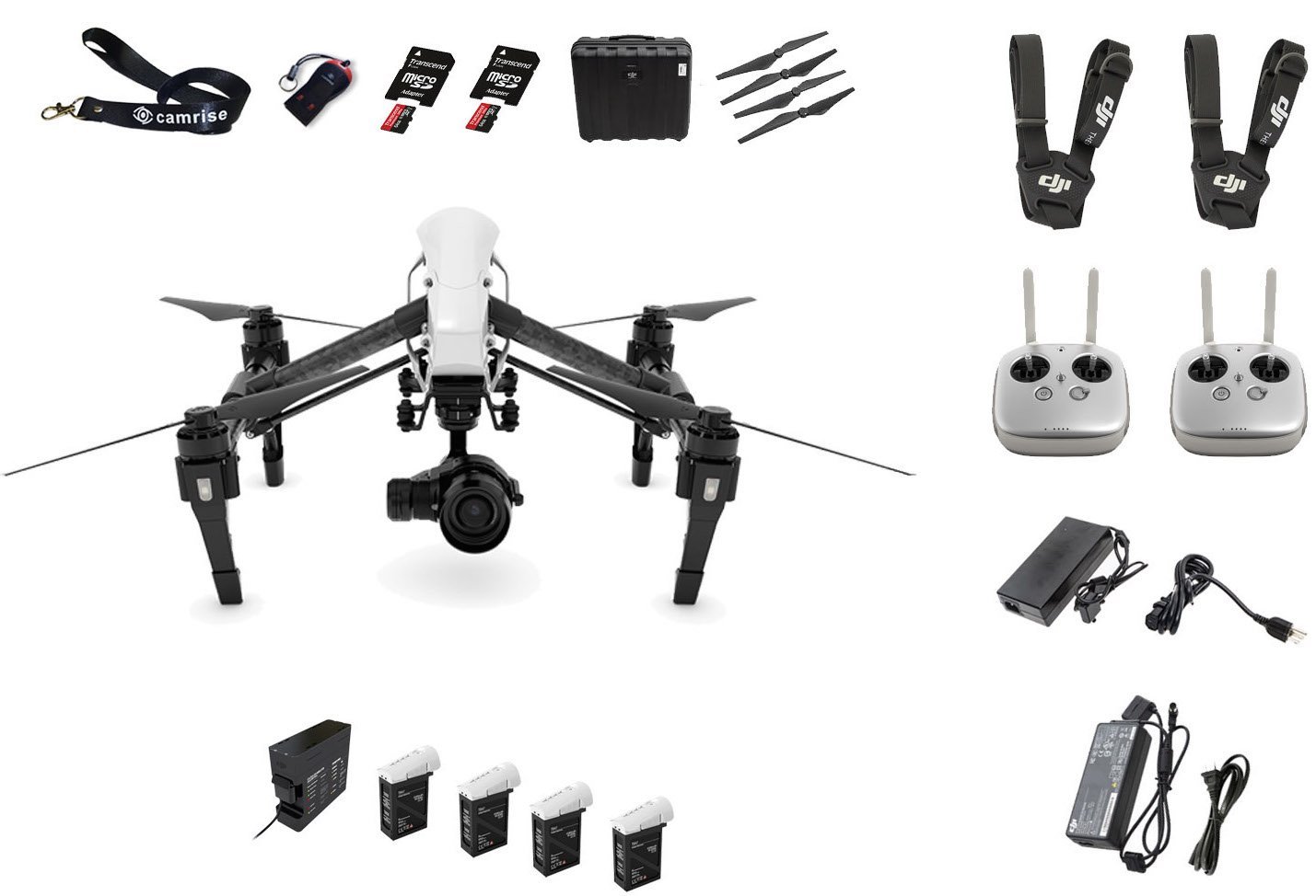 New Dji Inspire 1 Pro Includes Zenmuse X5 Camera-Dual Remote-everything ...