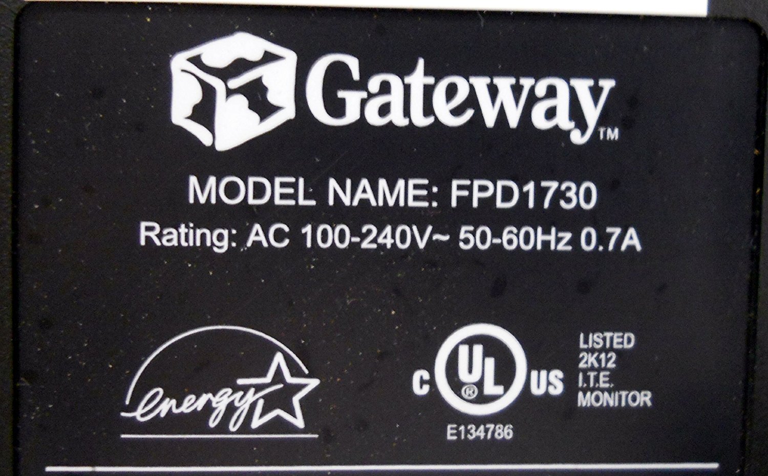 17" Gateway FPD1730 720p LCD Monitor (Silver) N4 free image download