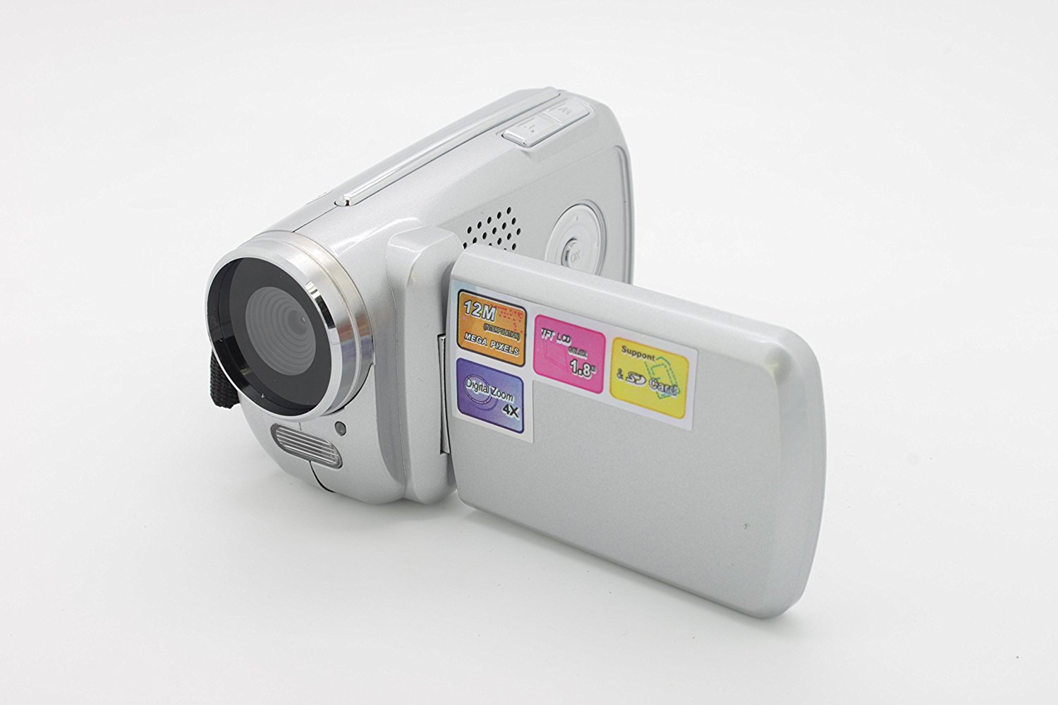 Mowon HD 720P 1.8inch TFT LCD Rotation 4X Zoom Mini DV Digital ...