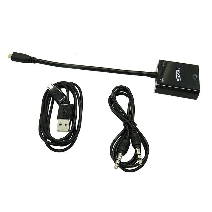 LinkS Active Micro HDMI to VGA Male to Female Adapter in white N10 free ...