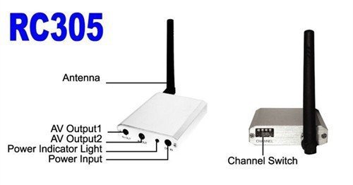 Boscam RC FPV 5.8G 5.8Ghz 2W 2000mW 8CH 8Channels Wireless AV Audio ...