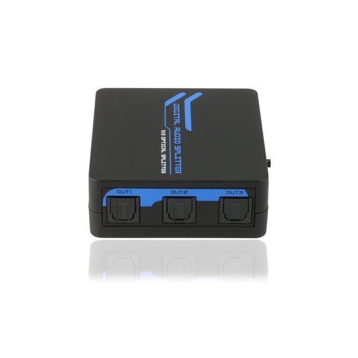 TNP Toslink SPDIF Digital Optical Audio Splitter (3 Port) - 1x3 One ...