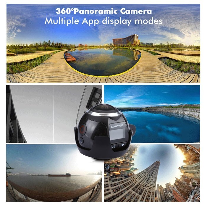 Excelvan V1 Waterproof WIFI 3K 30FPS 16MP Sport Action Camera 360 ...