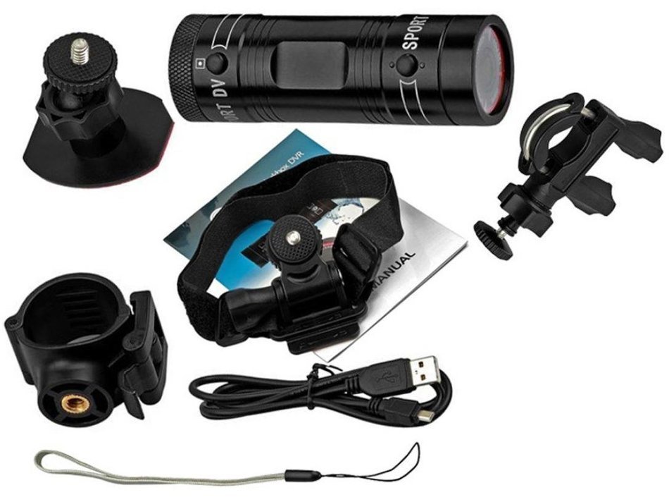 Malloom Full HD 1080P DV Mini Waterproof Sports Camera with Bike Helmet ...