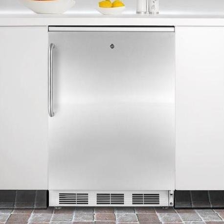 Summit BI540LSSTB Built-in undercounter refrigerator-freezer for ...