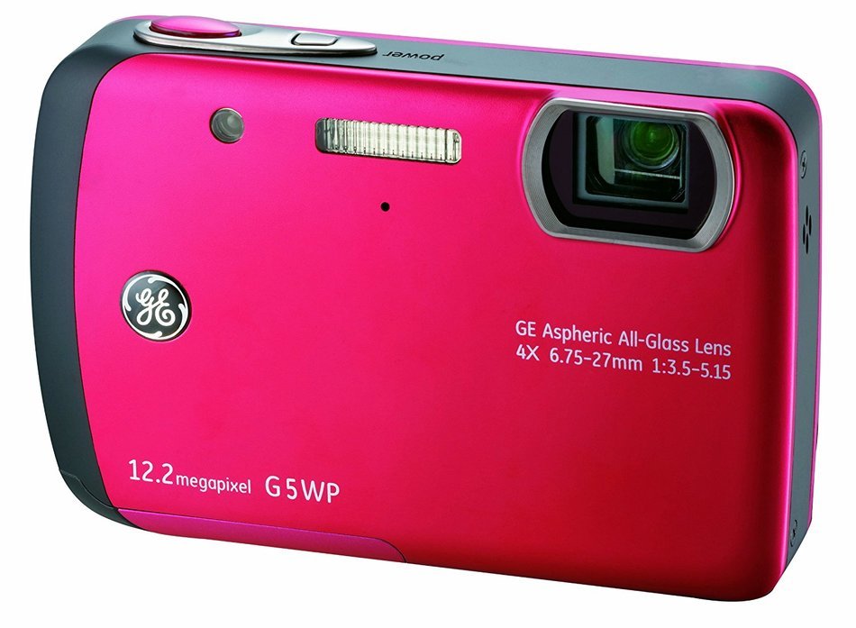 GE G5WP 12MP Waterproof Digital Camera with 4X Optical Zoom and 2.7 ...