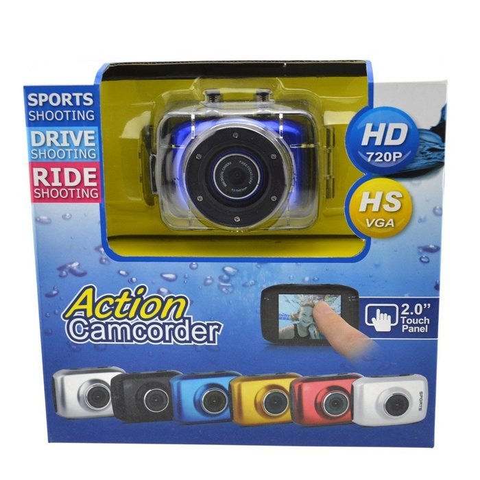 New Arrival Waterproof Sport Action Camera/Cam 720P HD Touch Panel ...