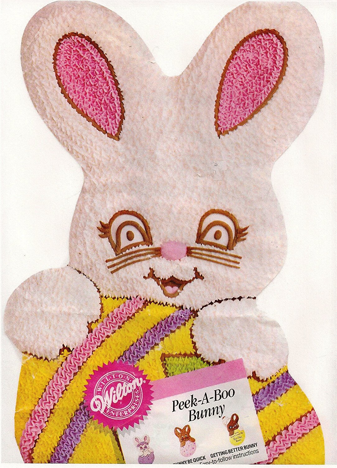 Wilton Cake Pan: Peek-A-Boo Bunny (2105-4395, 1992) N2 free image download