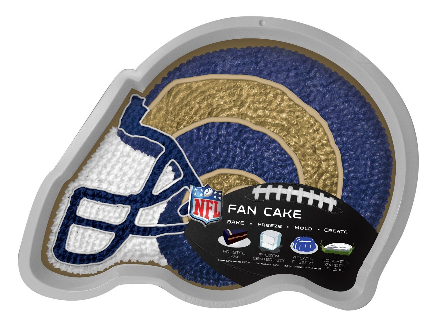 NFL St. Louis Rams Fan Cakes Heat Resistant CPET Plastic Cake Pan free ...