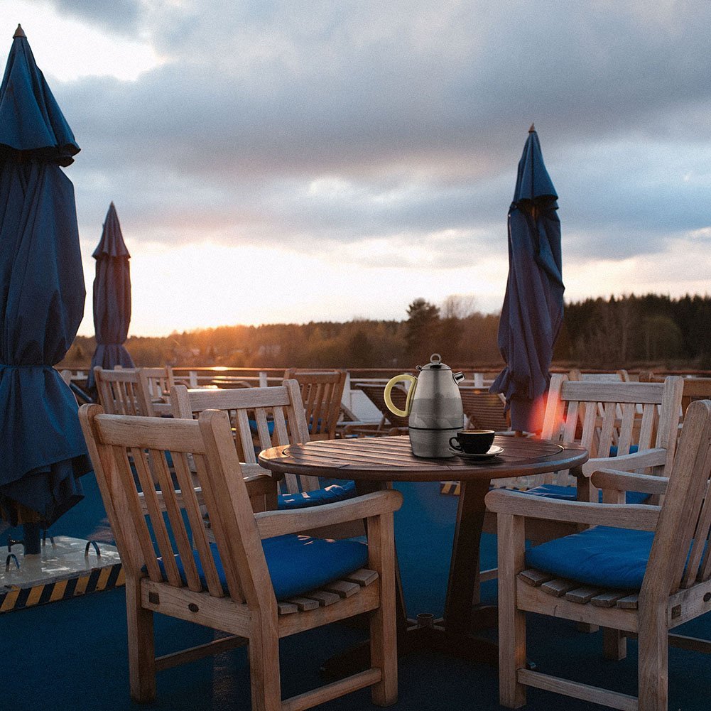 Minos Moka Pot Espresso Maker - 6 cup - 10 fl oz - Stainless Steel and ...