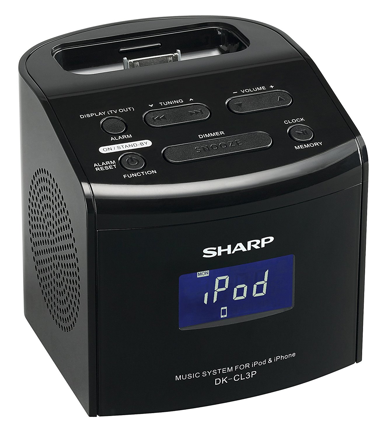 Sharp DK-CL3P Desktop Clock Radio with iPhone/iPod Dock N3 free image ...