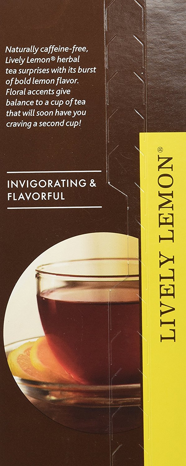Farmer Brothers Lively Lemon Herbal Tea- Caffeine Free, 25 bags free ...