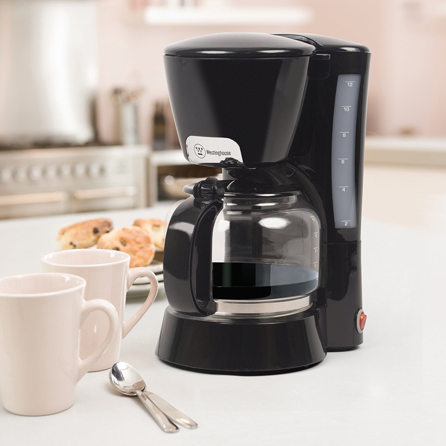 Westinghouse WDC201B 12-Cup Counter Top Coffee Maker, Black N5 free ...