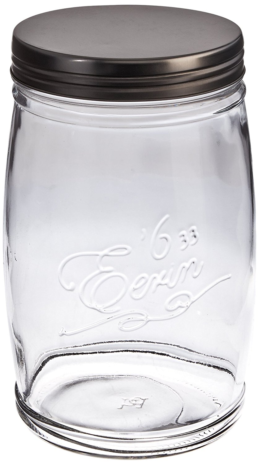 Grant Howard Erin Jumbo Embossed Storage Jar, 136 oz, Clear N2 free ...