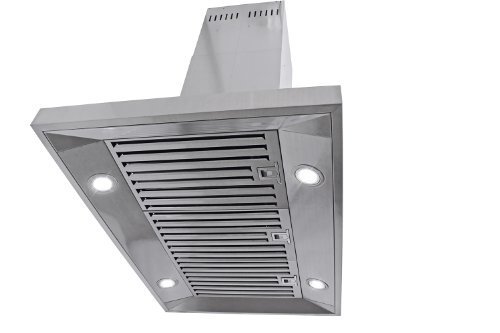 Akdy New 36" European Style Island Mount Stainless Steel Range Hood ...