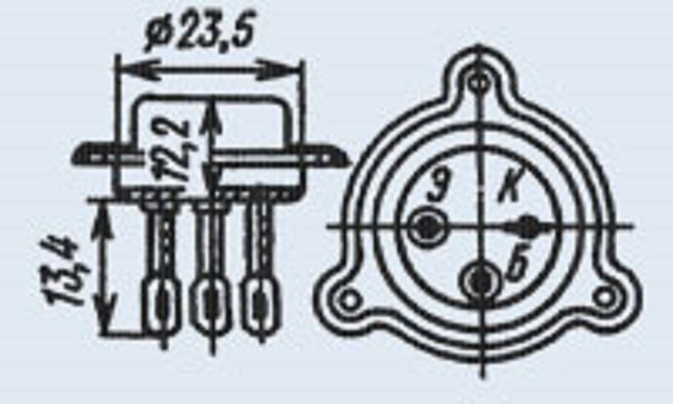 KT809A Silicon transistor N-P-N USSR 4 pcs free image download