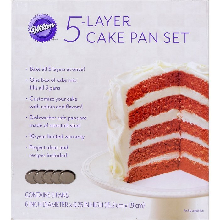 Neww Easy Layers! Cake Pan Set 5/Pkg-6"" Neww free image download