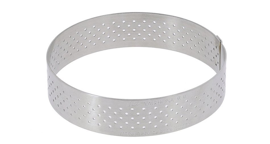 Straight Edge Perforated Stainless Steel Tart Ring free image download