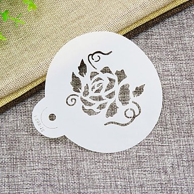 Y&XL&H Roses are Red Cookie Stencil,Floral Cake Stencil,Rose Fondant ...