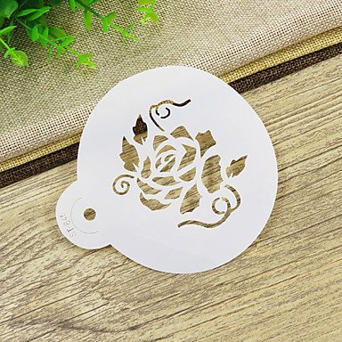 Y&XL&H Roses are Red Cookie Stencil,Floral Cake Stencil,Rose Fondant ...