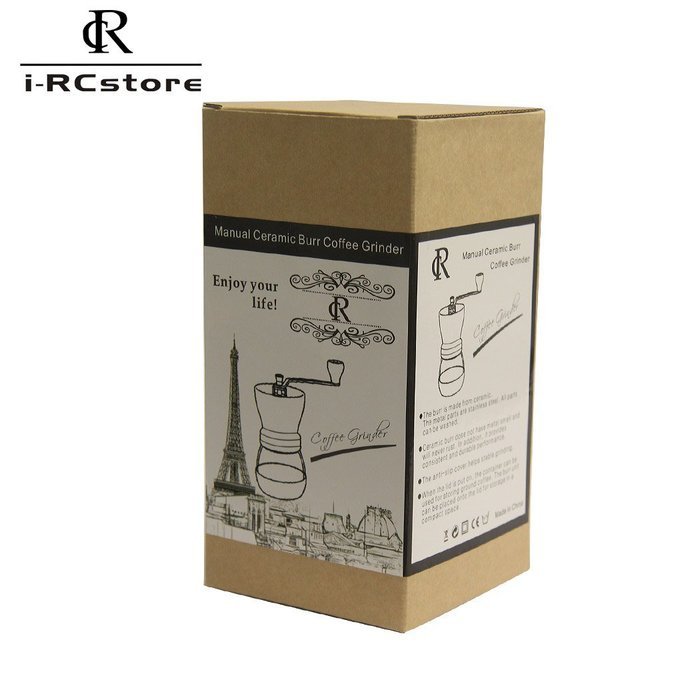 RC Manual Ceramic Burr Coffee Grinder Hand-crank Coffee Mill, Pot ...