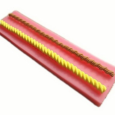 Y&XL&H Two Rope Shape Cake Border Fondant Cake Molds Soap Chocolate ...