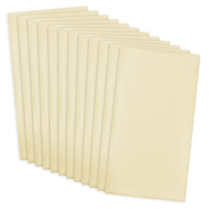 DII 100% Cotton, Machine Washable Everyday Basic Buffet Napkin, 16 x 16 ...