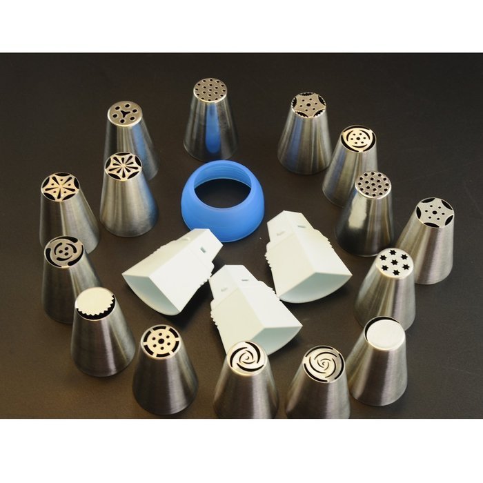 TANGCHU 15pcs Small Russian Cake Decoration Pastry Icing Nozzle Tip ...
