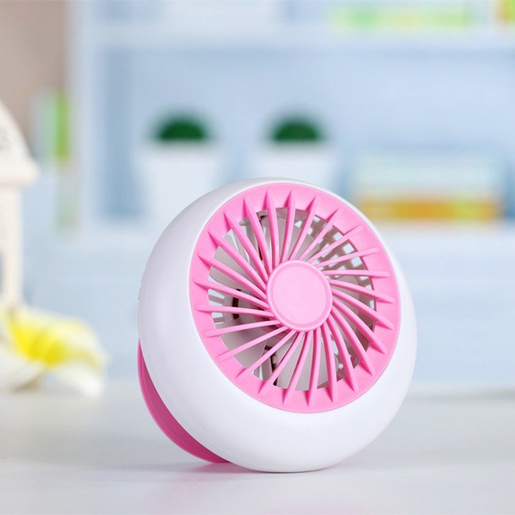 Mystery Rechargeable USB Mini Fan Portable Desktop Table Fan with Bulit ...