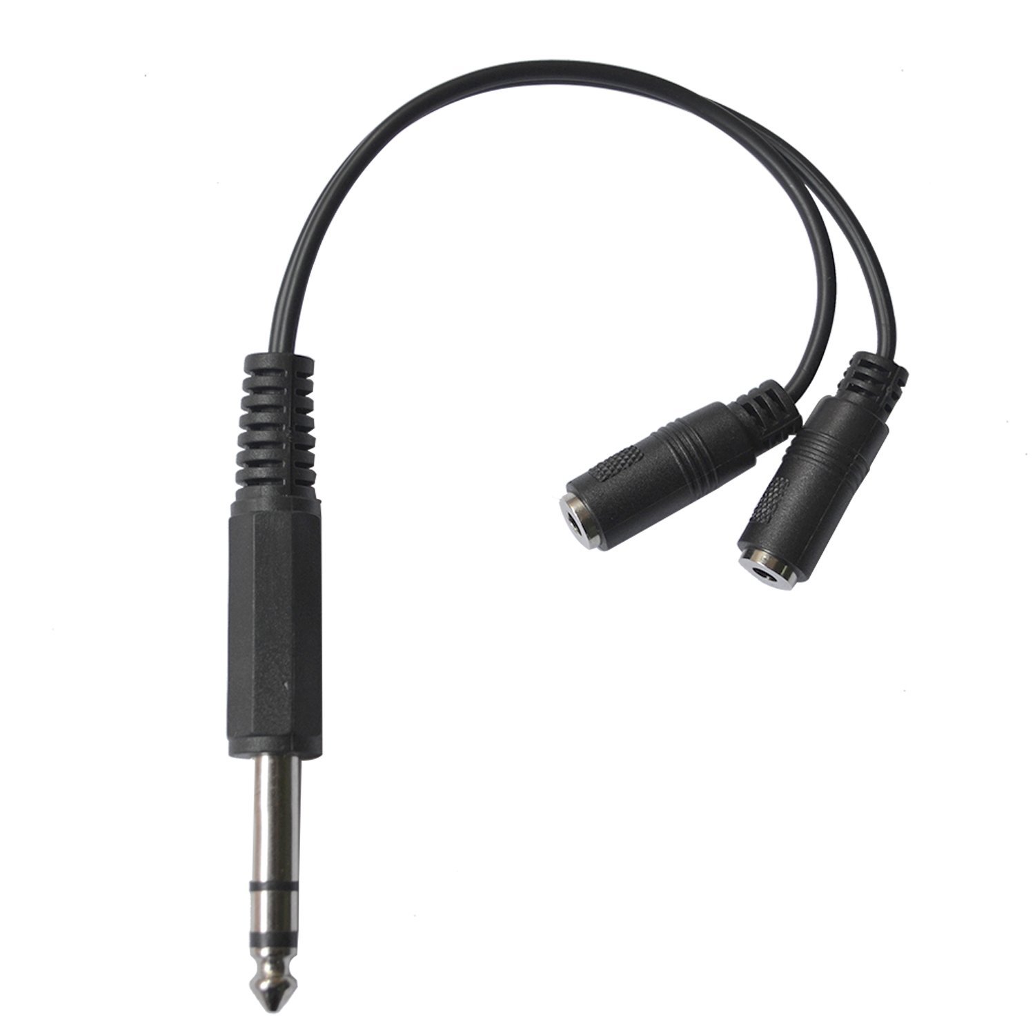 VIMVIP 6.35mm 1/4 TRS Stereo Male to Dual 2 x 3.5mm Stereo Female ...