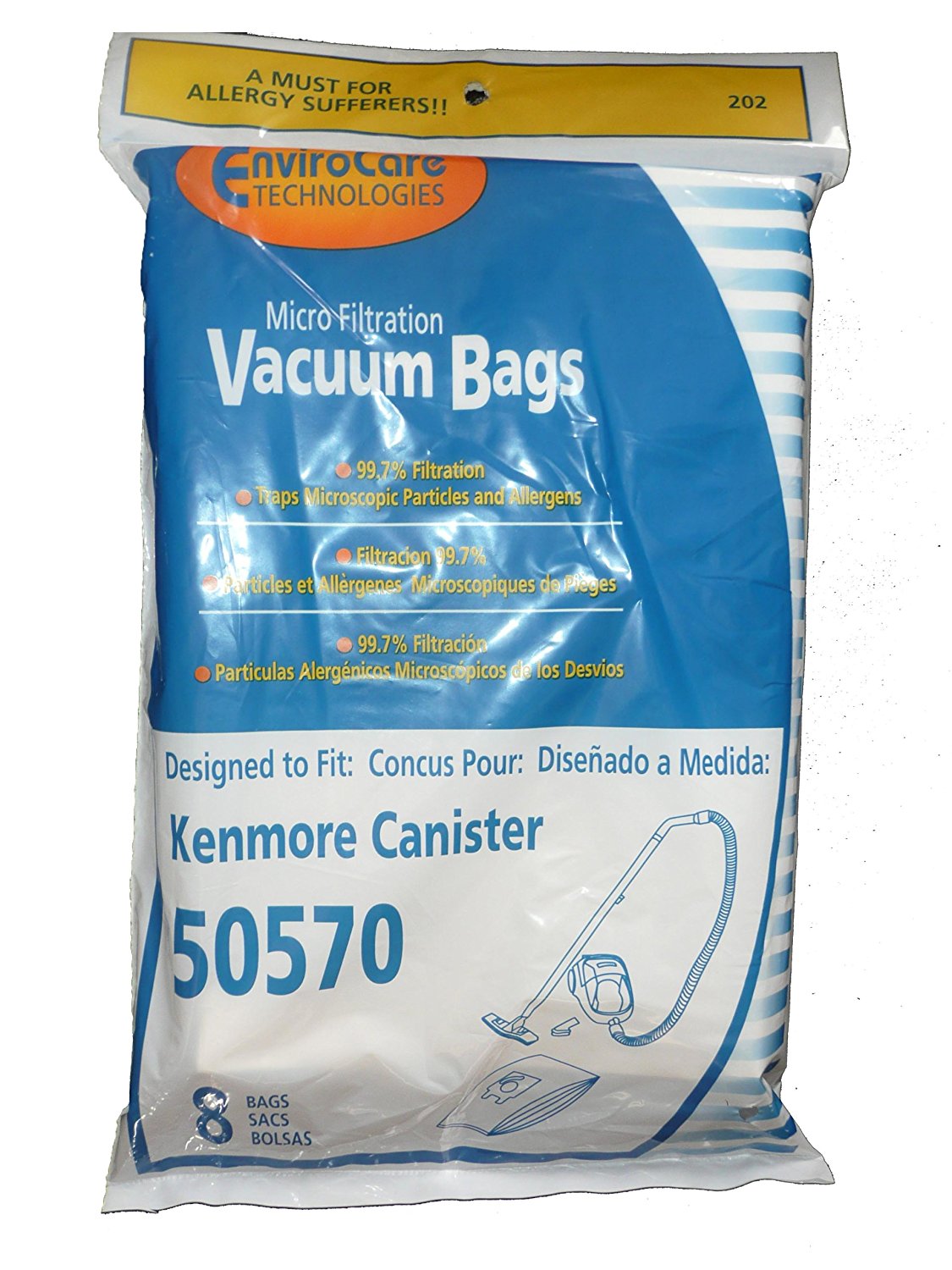 16 Kenmore I Ultra Care 50570 Sears Vacuum Bag, Canister Vacuum ...