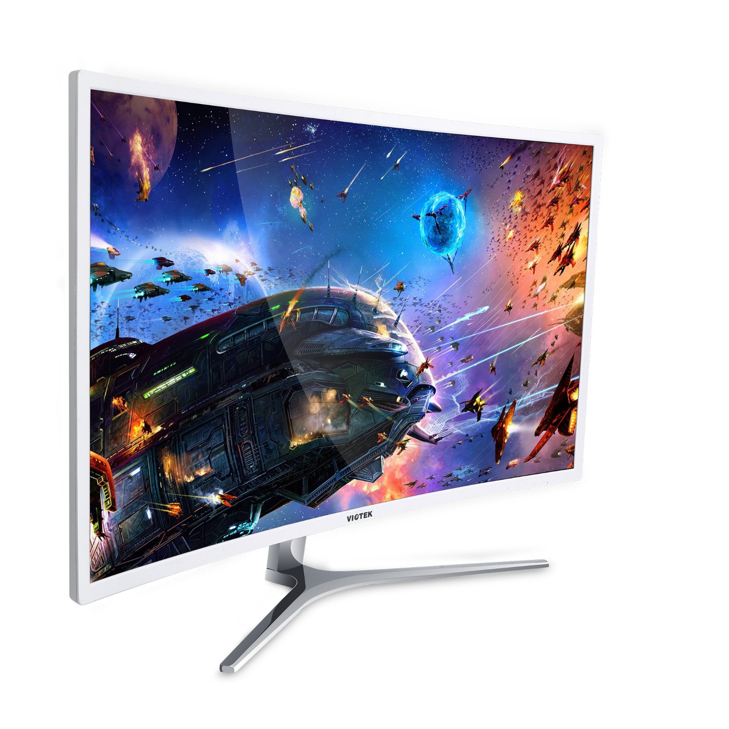 Viotek 32 inch LED Curved Computer Monitor with Speakers - 1920x1080p ...