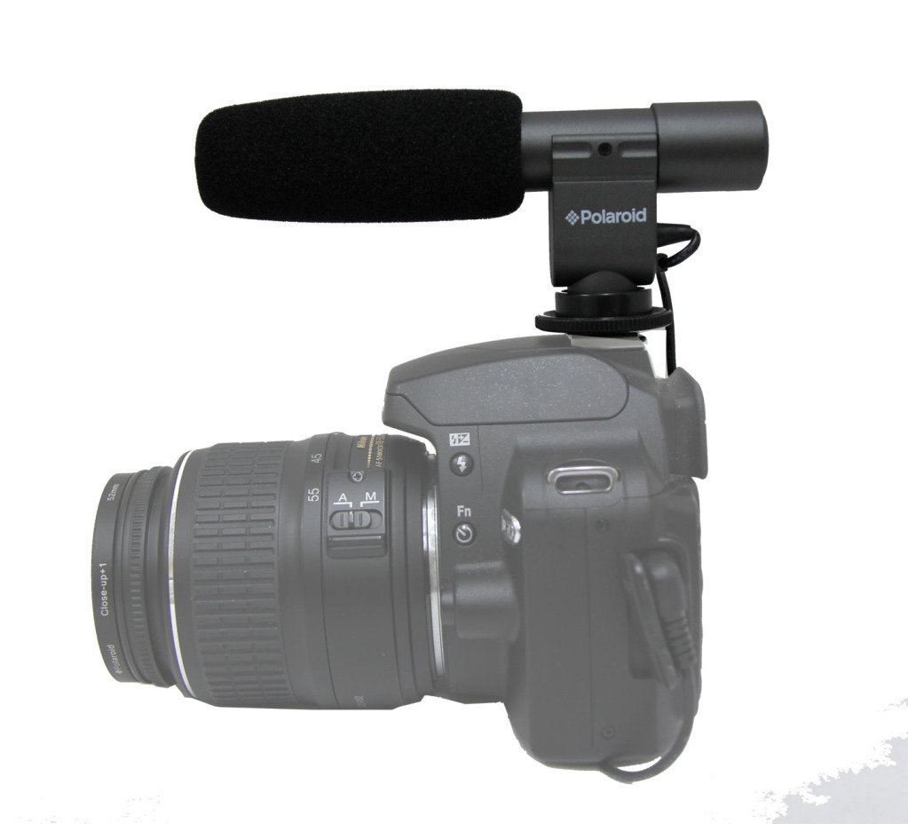 Polaroid Pro Video Condenser Shotgun Microphone For The Pentax K-01, K ...