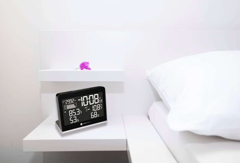 Ambient Weather WS-8600 Weather Station Clock with 256 Color Changing ...