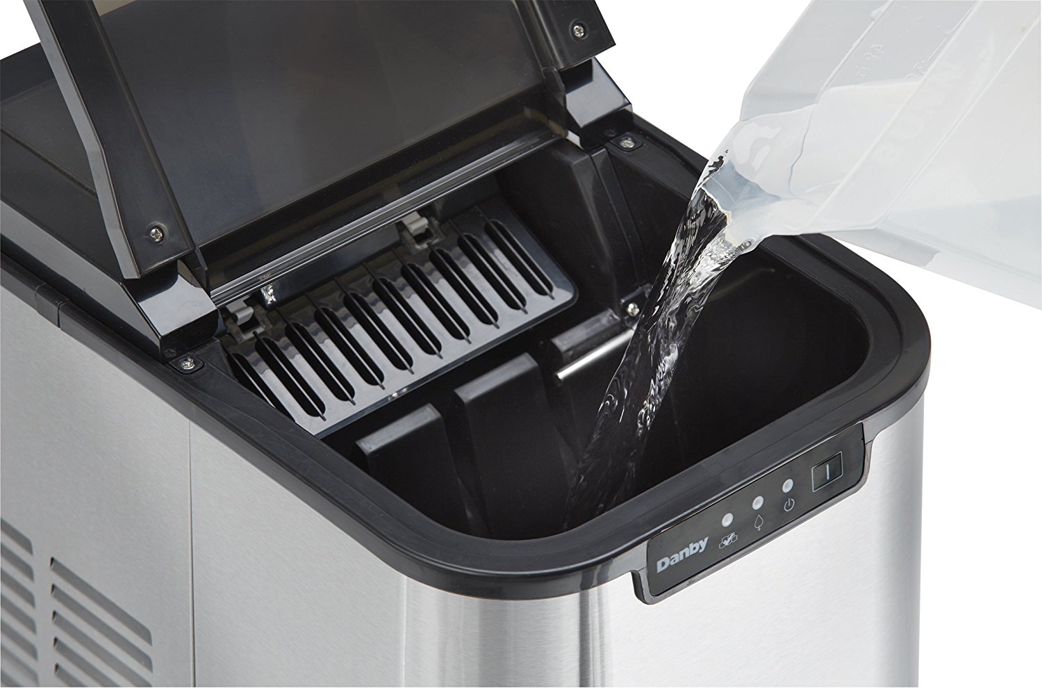 Danby DIM2500SSDB Portable Ice Maker, Stainless Steel N2 free image ...