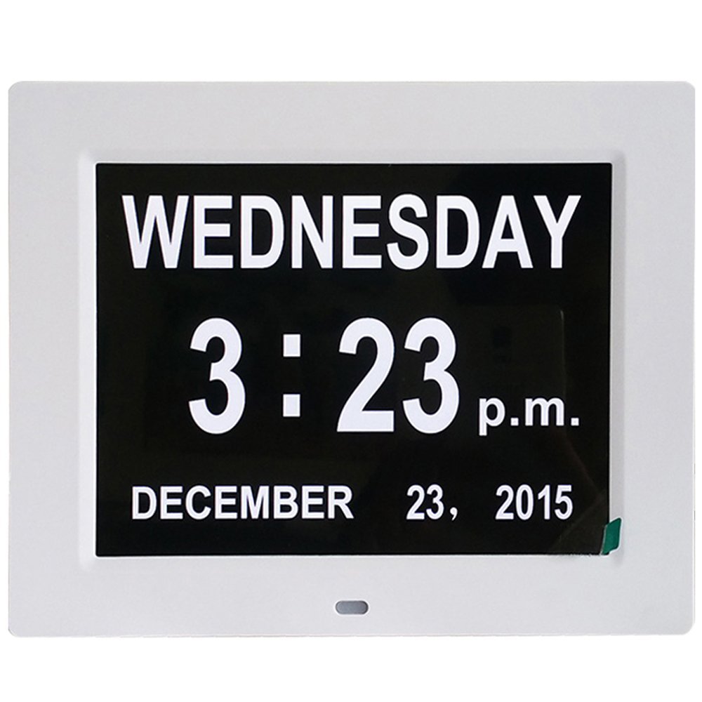 Digital Day Calendar Clock HENGLING Memory Day Date Time Clock 8 Inch Digital Day Calendar Clock HENGLING Memory Day Date Time Clock 8 Inch