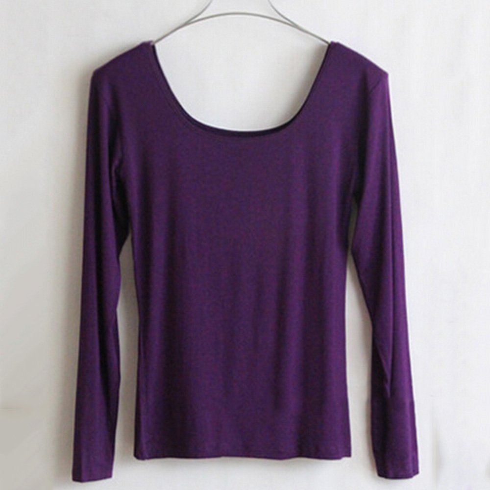 Spritech(TM) Women's Soft Modal Slim Long Sleeve Crew Neck Shirt Base ...