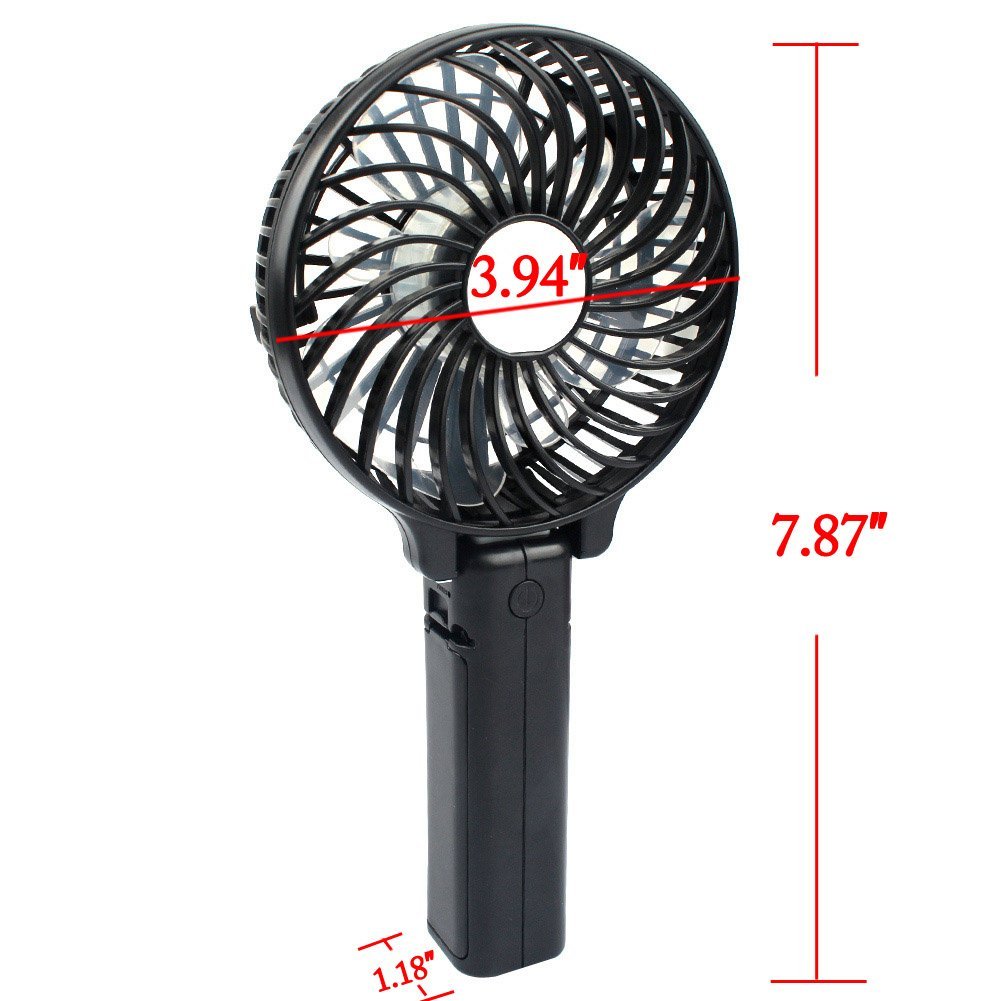 AerWo Portable Mini Fan Battery Operated Rechargeable Foldable USB ...