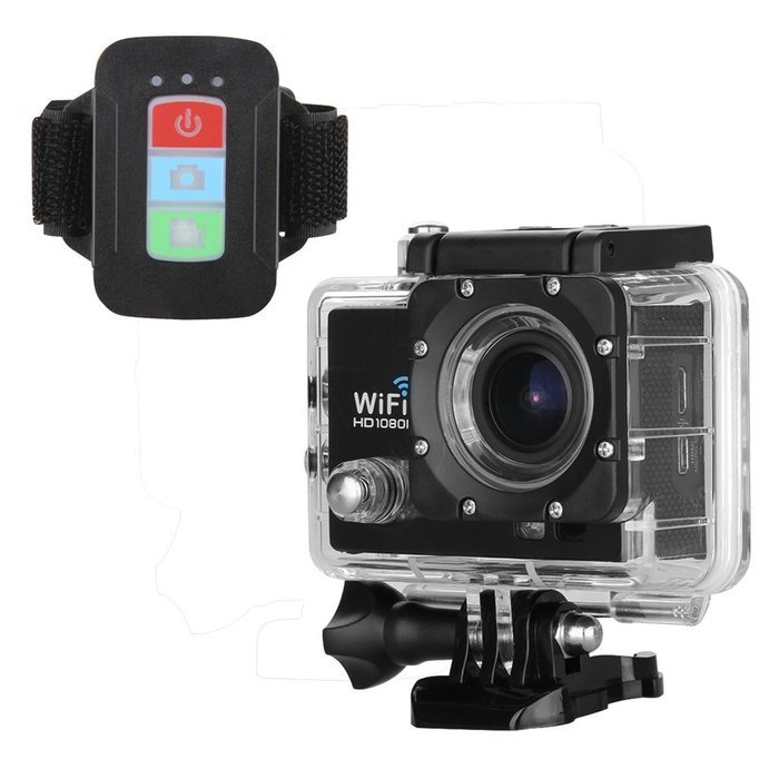 Excelvan Mini Portable Sports Action Camera + Remote Control Watch 2.0 ...