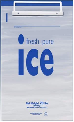 Duro Ice Bag, 20#, Plastic Wicketed, 500/case 20LB PLASTIC WIC free ...