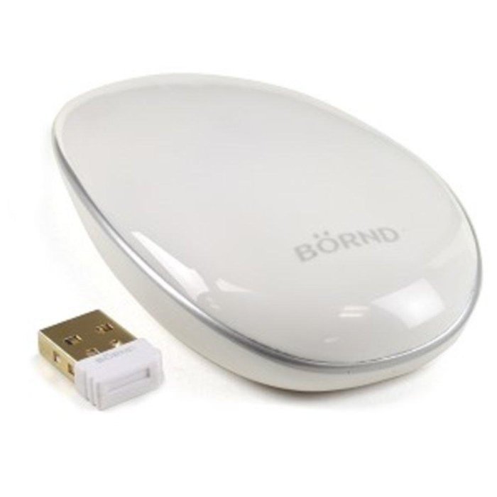 B?rnd T100 2.4GHz Wireless Optical Ultra-Thin Touch Mouse w/Gold-Plated ...