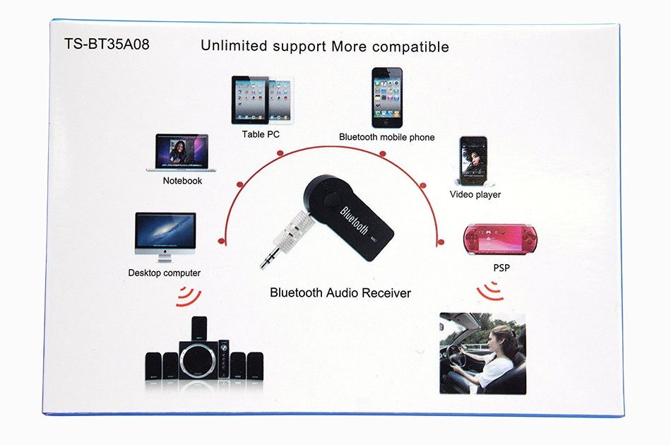 Bluetooth Speaker Adapter: Portable, Bluetooth Music Receiver with ...
