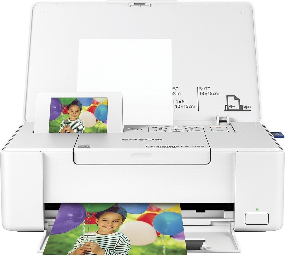 Epson - PictureMate PM-400 - C11CE84201 Wireless Photo Printer - White ...