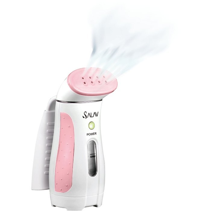 Salav Pink 265-Watt Handheld Travel Clothing Steamer with Quick Heating ...