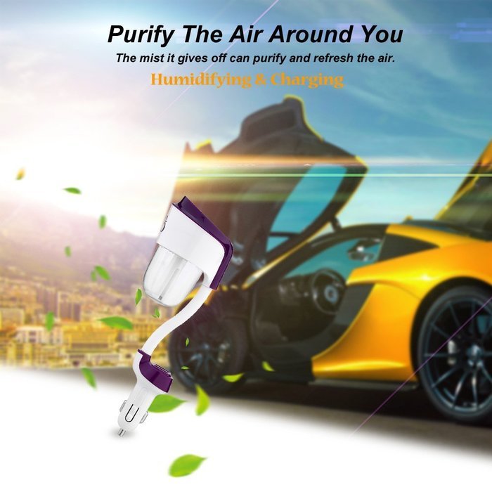 Anself DC 12V USB Portable Car Auto Humidifier Freshener Aroma ...
