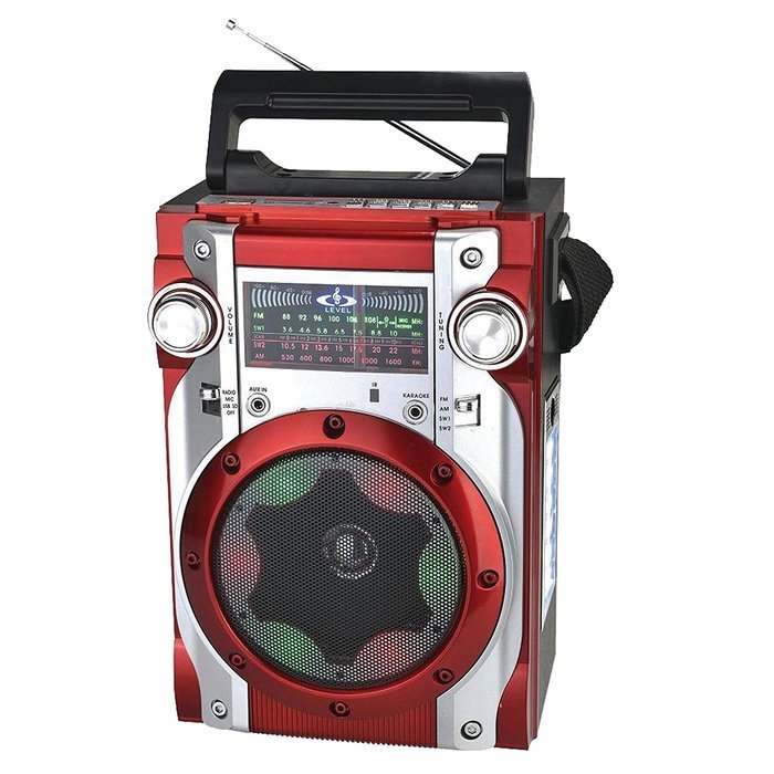 Qfx Karaoke Disco Rechargeable Speaker Mp3/usb/sd Player Am/fm/sw Radio ...