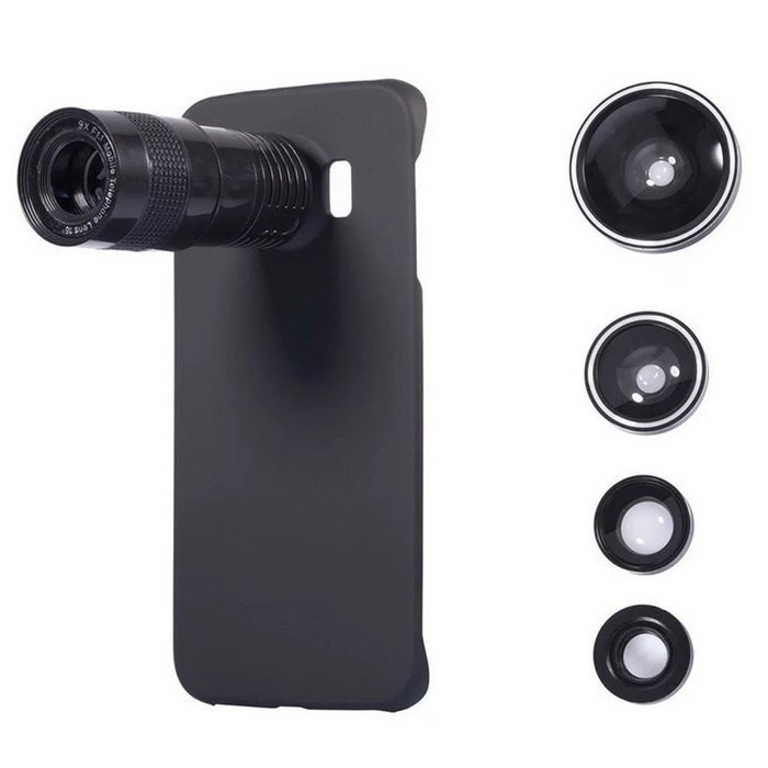 5 in 1 Mobile Phone Lens Kit, [9X Telephoto Telescope] [0.63x Wide ...