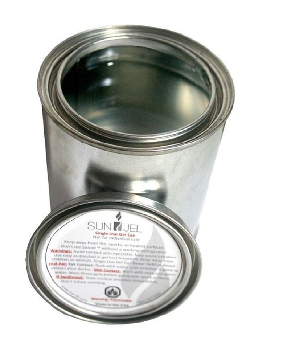 SunJel Fume-free Firespace Gel Fuel Canister, Pure Gel, 24-Pack N10 ...